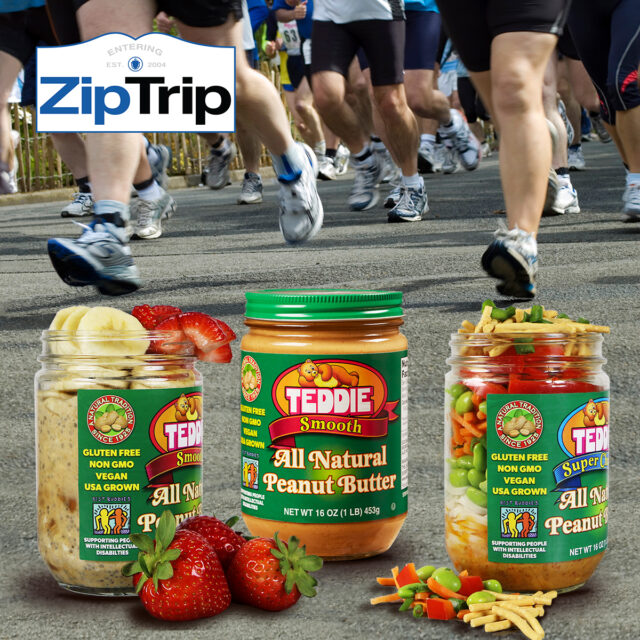 Peanut Butter Overnight Oats Jar - Teddie Natural Peanut Butter